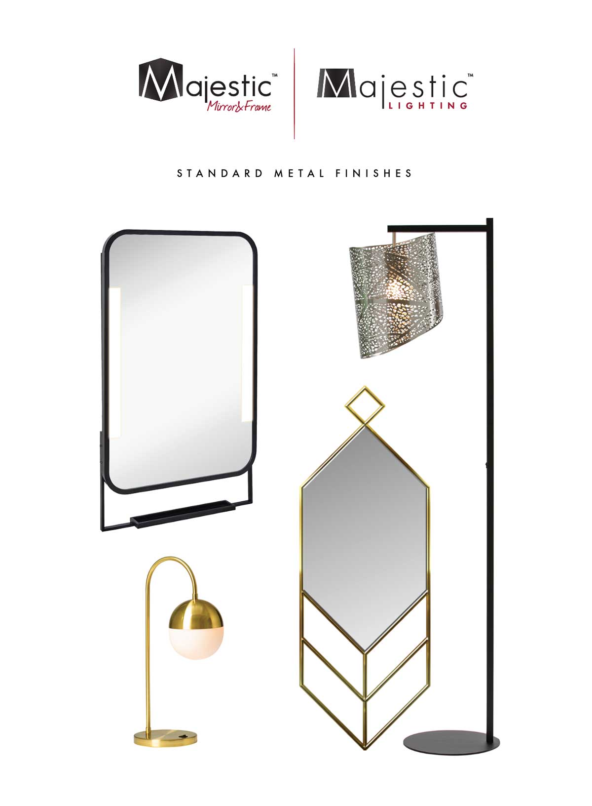 Metal Finishes - Majestic Lighting